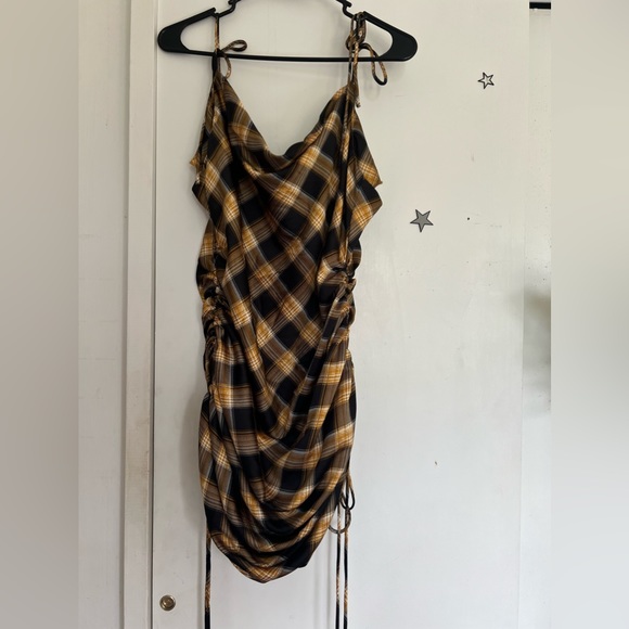 Dolls Kill | Dresses | Dolls Kill Plaid String Along Mini Dress Medium ...